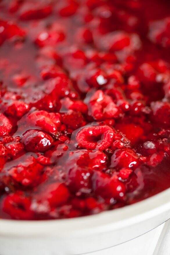 The Best Homemade Raspberry Pretzel Jello Dessert | Call Me Betty