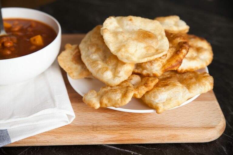 Stewed Puerto Rican Beans and Domplines (Fry Bread) | Call Me Betty