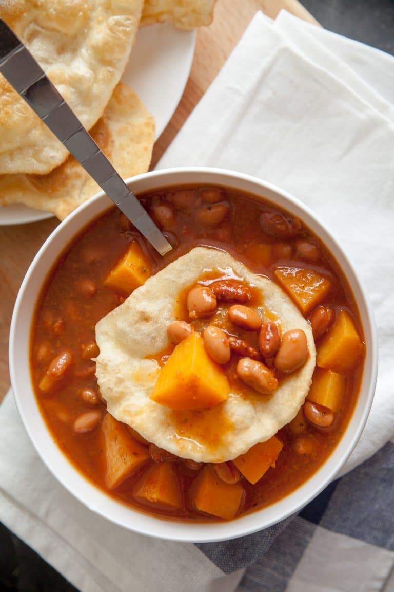 Stewed Puerto Rican Beans and Domplines (Fry Bread) | Call Me Betty