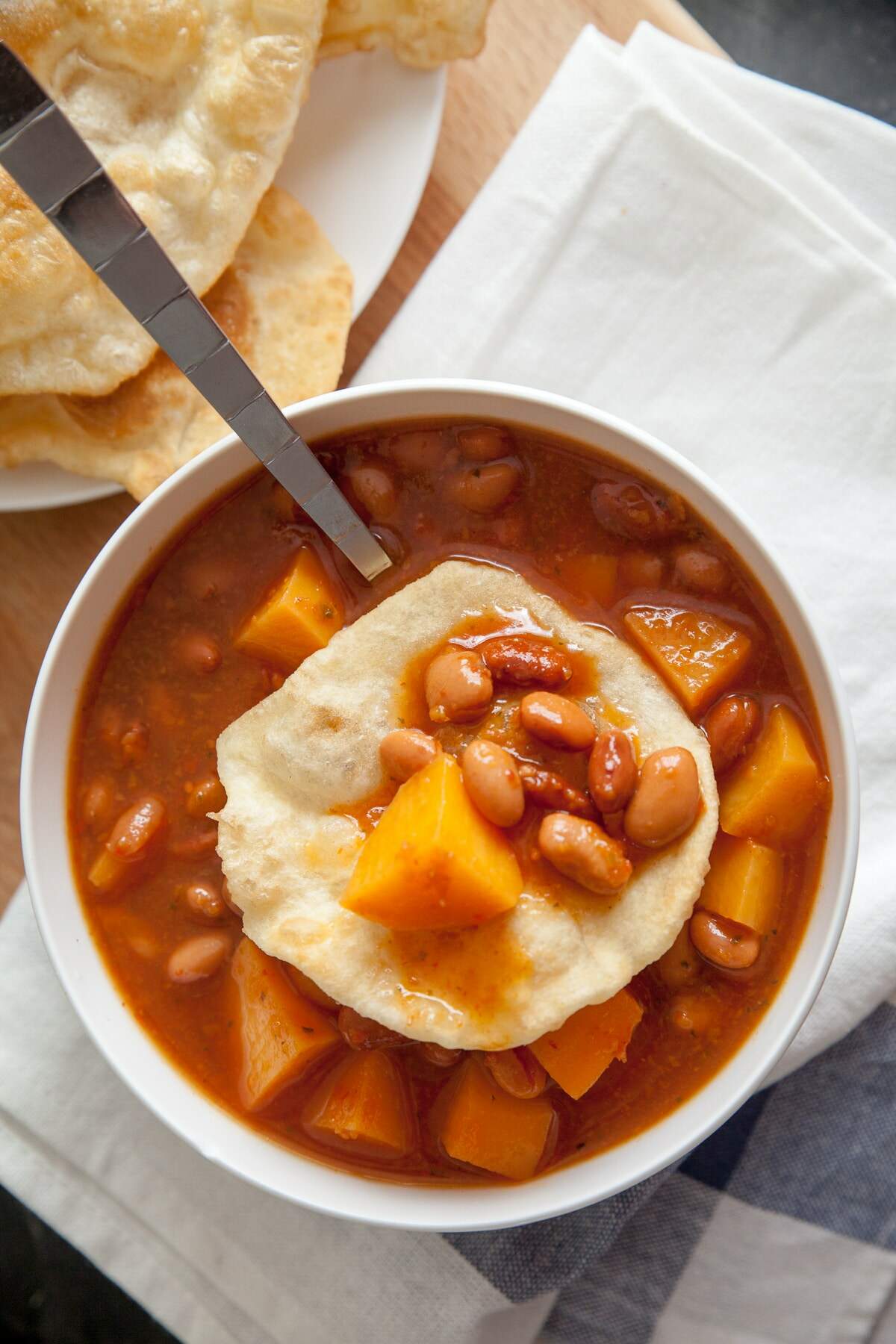 Stewed Puerto Rican Beans and Domplines (Fry Bread) | Call Me Betty