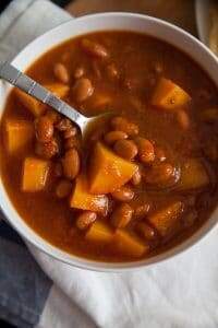 Stewed Puerto Rican Beans and Domplines (Fry Bread) | Call Me Betty