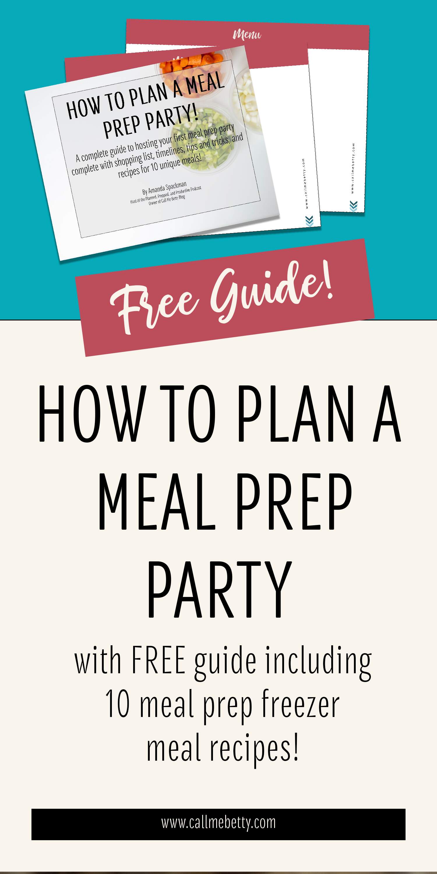 #11 How to plan a meal prep party | Call Me Betty